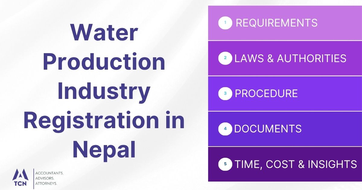 Water Production Industry Registration in Nepal | TCN